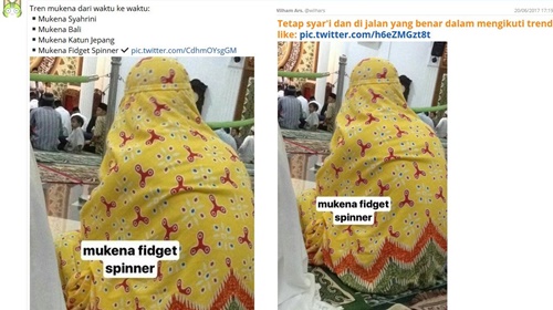 Jelang Lebaran, Muncul Tren Mukena Fidget Spinner Sampai Baju Frozen Syar'i