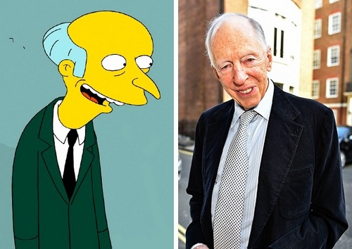 Montgomery Burns — Baron Jacob Rothschild