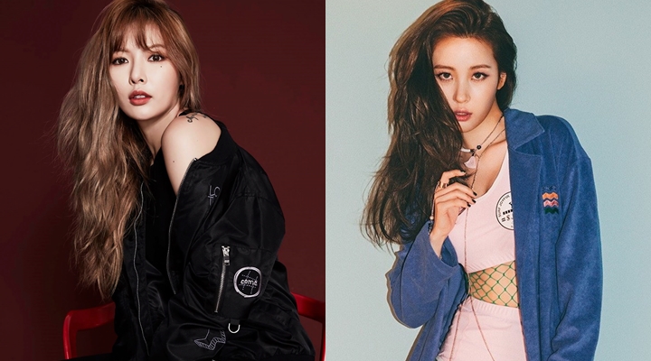 Comeback Bareng, HyunA Beri Dukungan Untuk Sunmi dengan Cara Ini