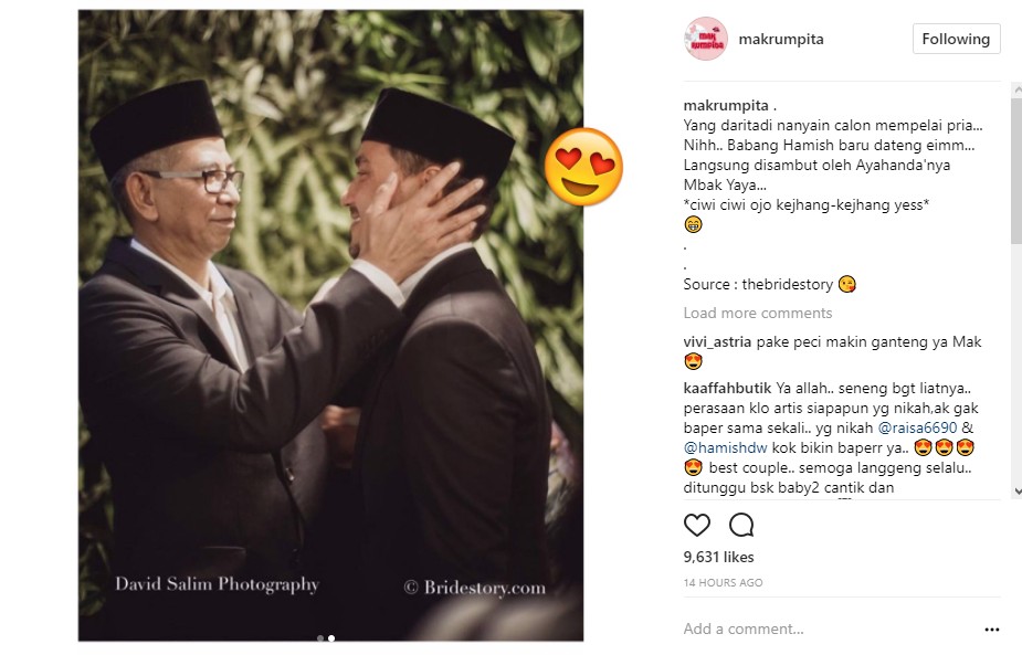 Bikin Haru, Begini Suasana Saat Ayah Raisa Sambut Hamish Daud