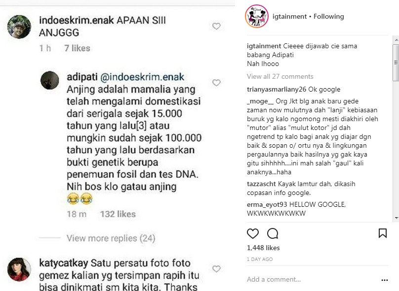 Balas Komentar Hujatan Netizen Pakai Kalimat Ini, Adipati Dolken ...