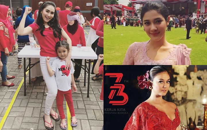 Ayu Ting Ting dan Sang Putri Rayakan HUT RI dengan Ikut Lomba 17 Agustus