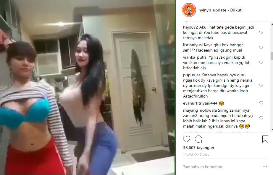 Dinar Candy dan Pamela Safitri Goyang Seksi Sambil Pamer Bra, Netter Peringatkan Soal Akhirat