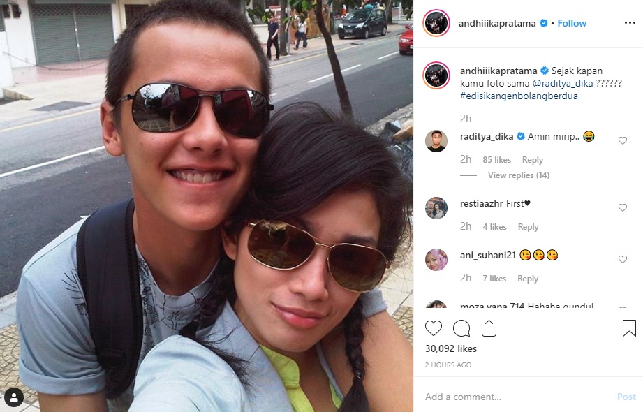 Andhika Pratama Heran Sang Istri Tak Berontak Dipeluk Mesra 'Raditya Dika'