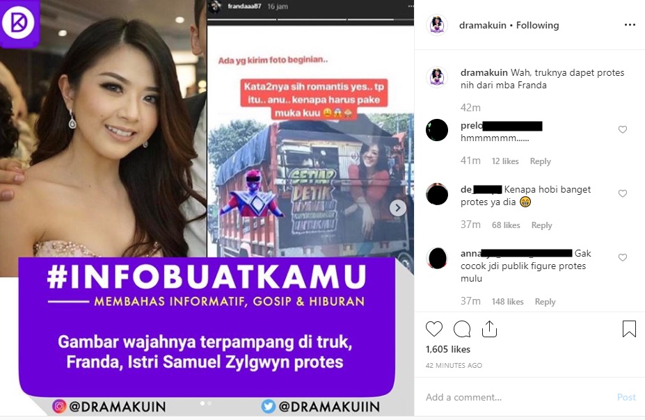 Franda Istri Samuel Zylgwyn Dibela Usai Dikabarkan Protes Lihat Muka ...