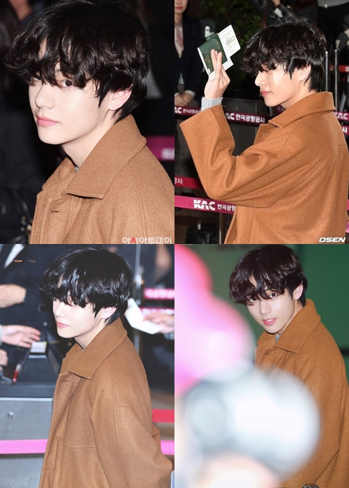 Perdana Tampil dengan Rambut Keriting, Gantengnya V BTS Sukses Bikin ...