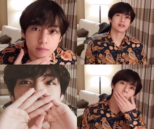 Tunjukan Muka Polos Close Up Usai Bercukur Saat Siaran Live, V BTS ...