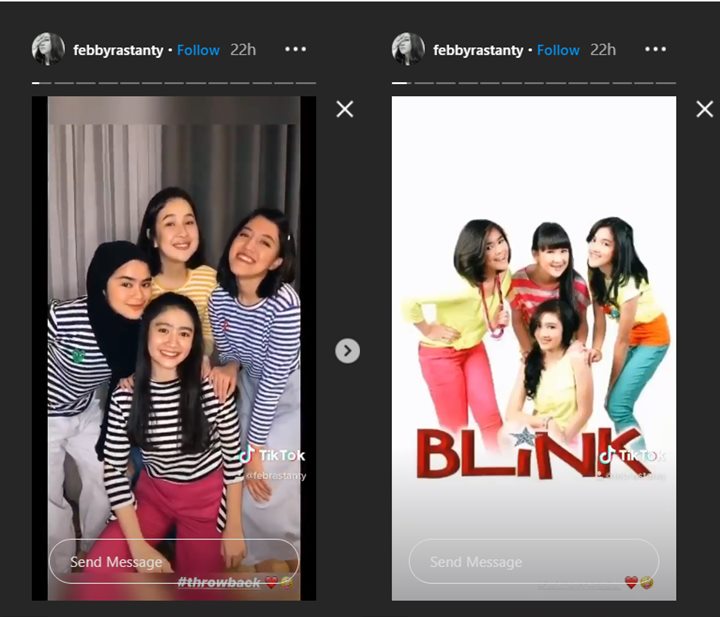 3 Tahun Bubar, Febby Rastanty Reuni Bareng Member Girlband BLINK