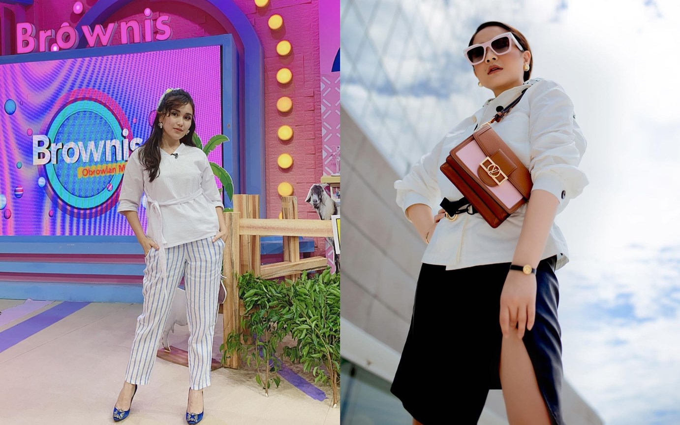 7 Adu Gaya Nagita Slavina dan Ayu Ting Ting Kala Kenakan Busana Serupa, Suka Siapa?