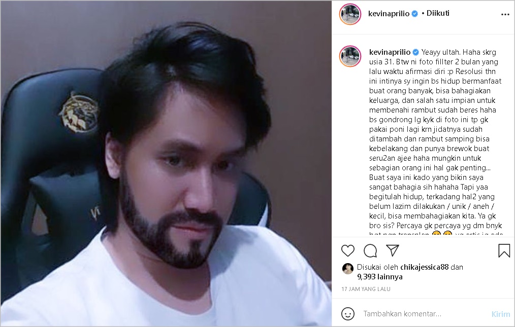 Benahi Rambut Jadi Kado Membahagiakan, Kevin Aprilio Beri Gambaran ...