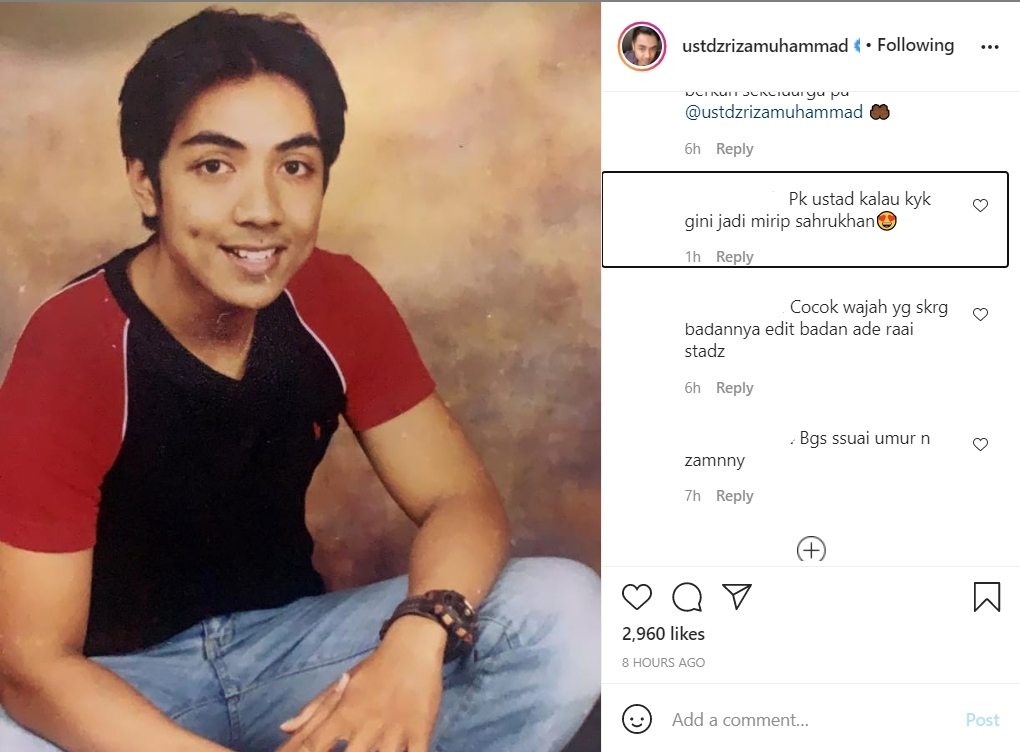 Ustaz Riza Muhammad Bagikan Foto Masa Muda, Disebut Tampan Hingga ...